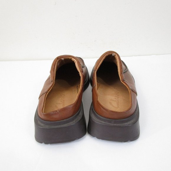 Clarks | Shoes | Clarks Mens Made In Italy Brown Leather Loafers Slip ...